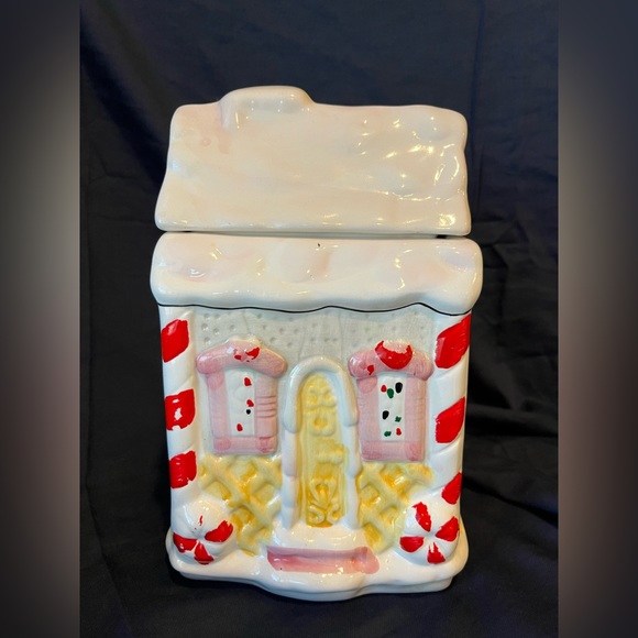 Accents | Vintage Gingerbread Candy Cane House Cookie Jar | Poshmark